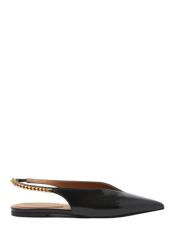 Stella McCartney Falabella Flat Slingback Shoes - Black