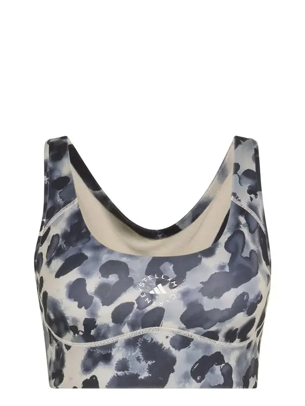 Stella McCartney Truepurpose Leopard Print Power Impact Training Bra - Multicolour
