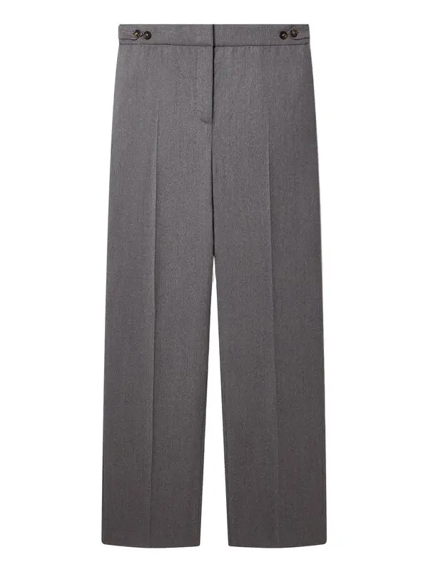 Stella McCartney Tailored Slim Wool Trousers - Grey