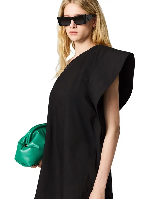 Stella McCartney Asymmetric Mini Dress - Black