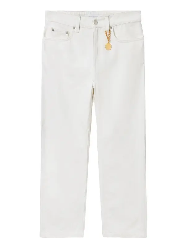 Stella McCartney Cropped Barrel-leg Jeans - White