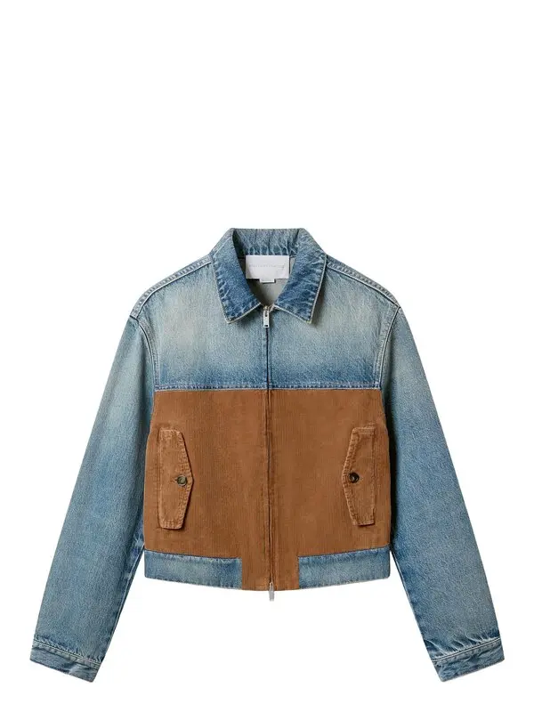 Stella McCartney Corduroy Panel Denim Jacket - 8431