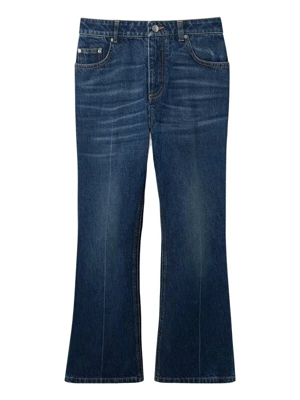 Stella McCartney Cropped Kick Flare Jeans - Indigo