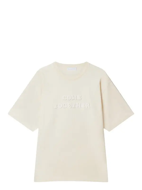 Stella McCartney Come Together" Slogan T-shirt - Cream