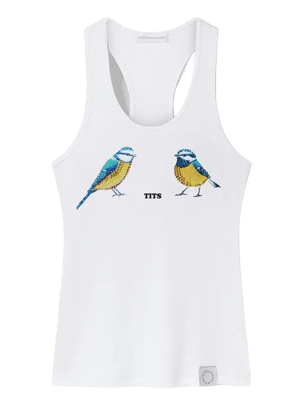 Stella McCartney Graphic Tank Top - White