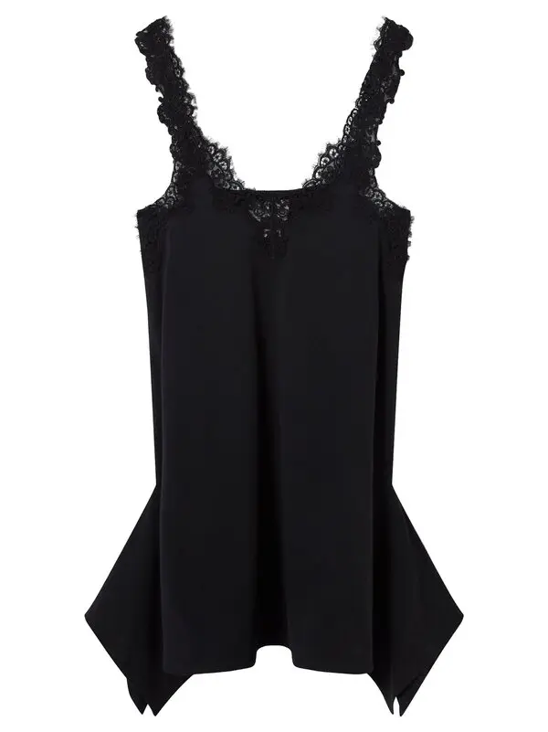 Stella McCartney Lace Trim Organic Cotton Jersey Dress - 1082