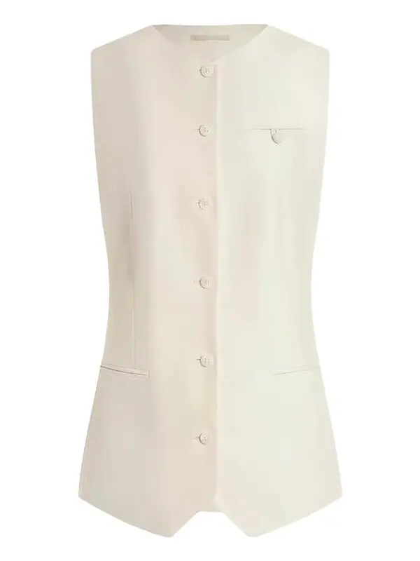 12 STOREEZ Rotunda Vest - White