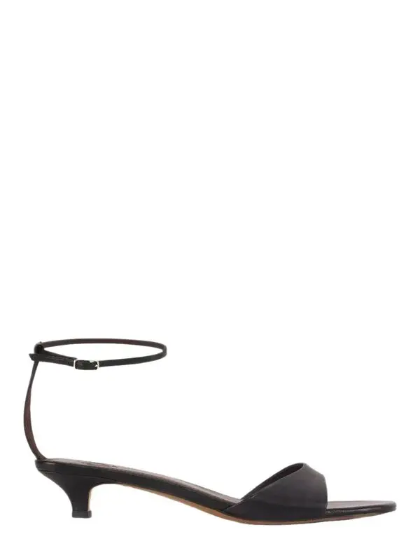 12 STOREEZ Jane Leather Sandals - Black