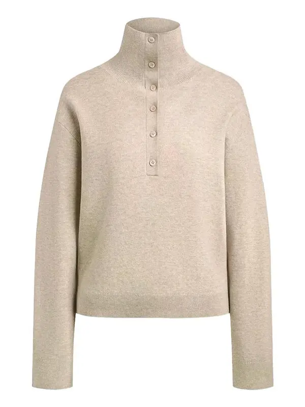 12 STOREEZ Tetris Button-up Cardigan - Neutrals
