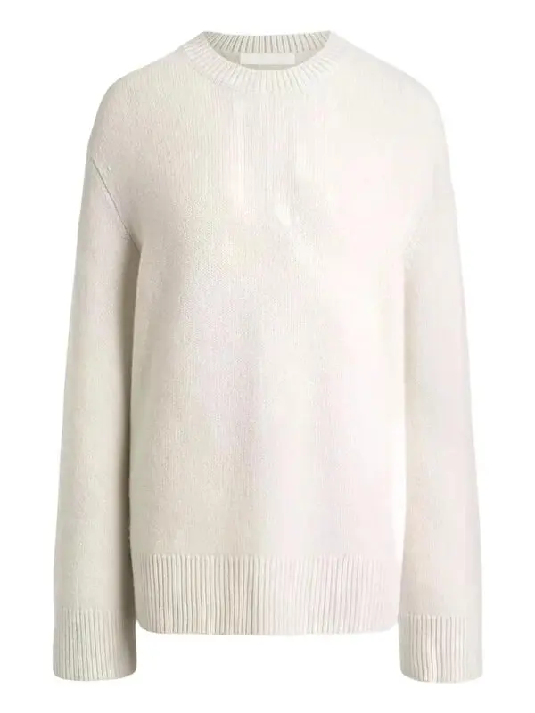 12 STOREEZ Aurora Cashmere Crew Neck Sweater - Neutrals