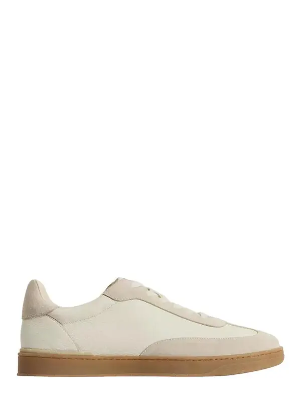 12 STOREEZ Panelled Lace-up Sneakers - Neutrals
