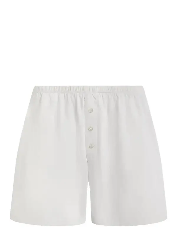 12 STOREEZ Mica Mercerised Cotton Shorts - White