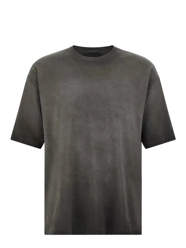 THOM KROM Cold-dyed Logo-embroidered T-shirt - Grey