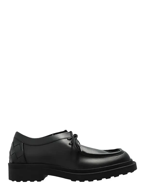 Bottega Veneta Ben Leather Shoes - Black