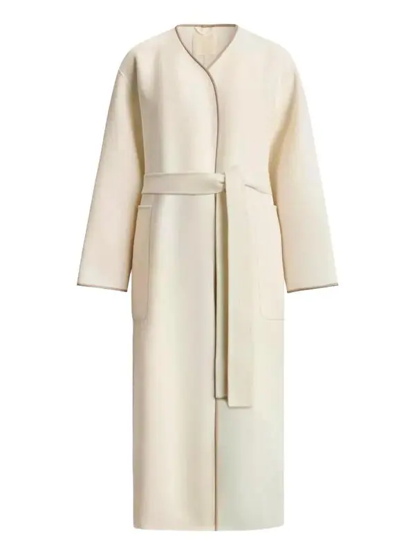 12 STOREEZ Angie" Belted Coat - Neutrals