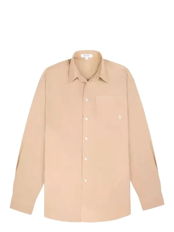 SPORTY & RICH Cotton Button-up Shirt - Neutrals