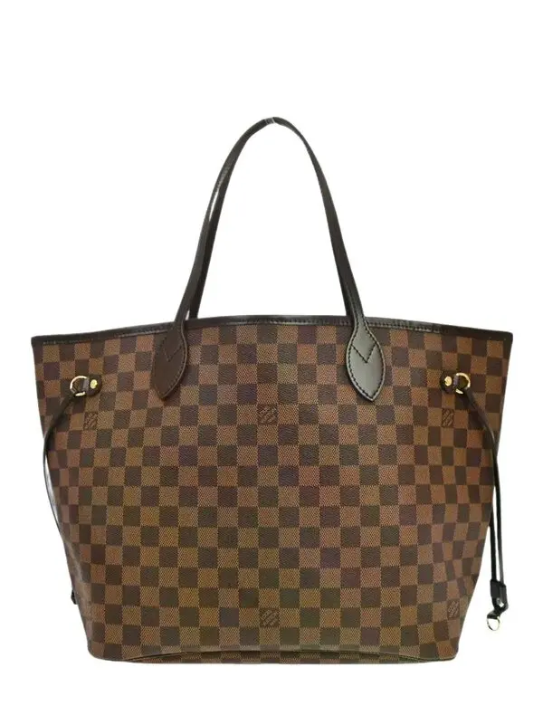 LOUIS VUITTON Damier Ebene Neverfull Mm Tote Bag - Brown