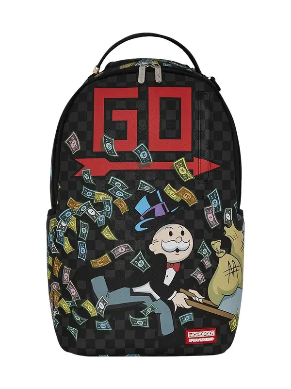 SPRAYGROUND Monopoly Wheel Barrel Backpack - Multicolor