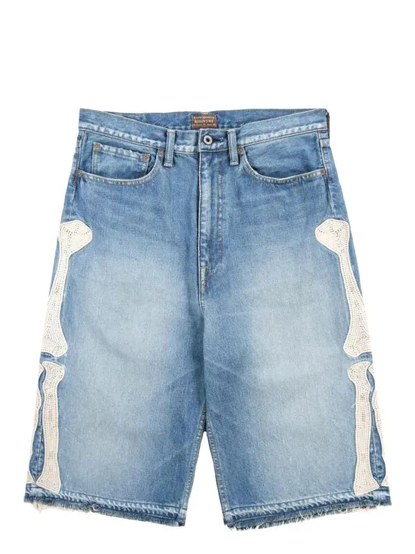 Kapital Denim 5-pocket Shorts - Blue