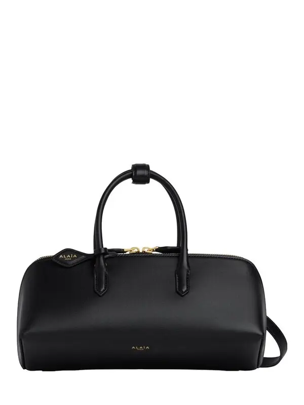 Alaïa Small Delta Bag In Box Calf Leather - Black