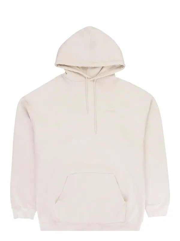 Balenciaga All Over Logo Hoodie - Cream