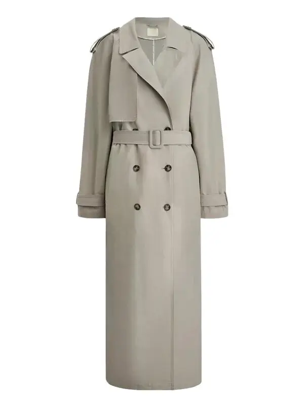 12 STOREEZ Casablanca Double-breasted Trench Coat - Grey