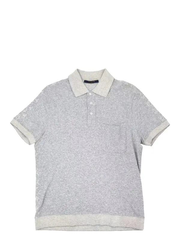 LOUIS VUITTON 2010-2020s Monogram Polo Shirt - Grey