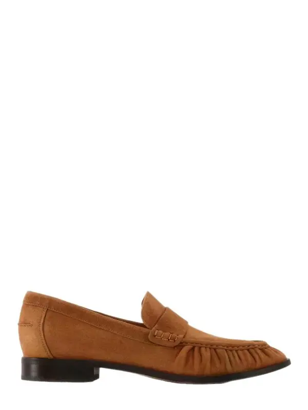12 STOREEZ Arbat Ruched Loafers - Brown