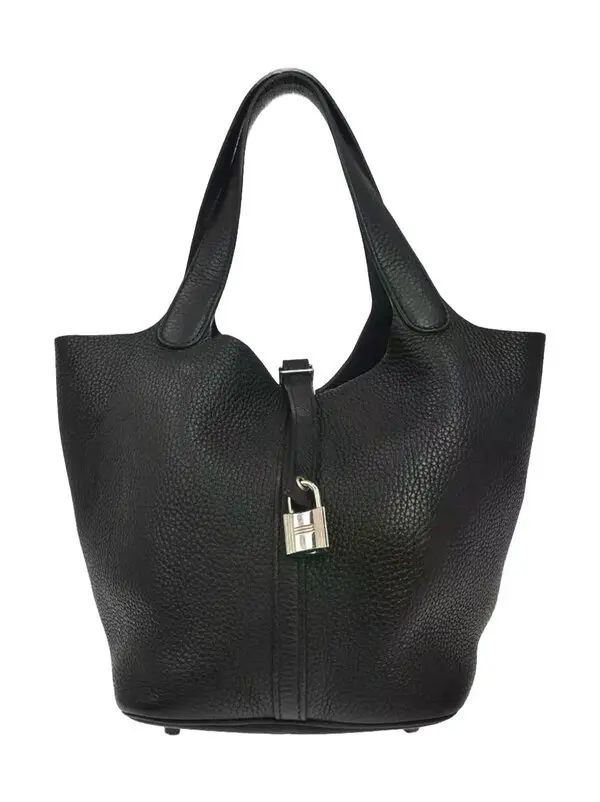 Hermès 2018 Mm Togo Picotin Lock 22 Handbag - Black
