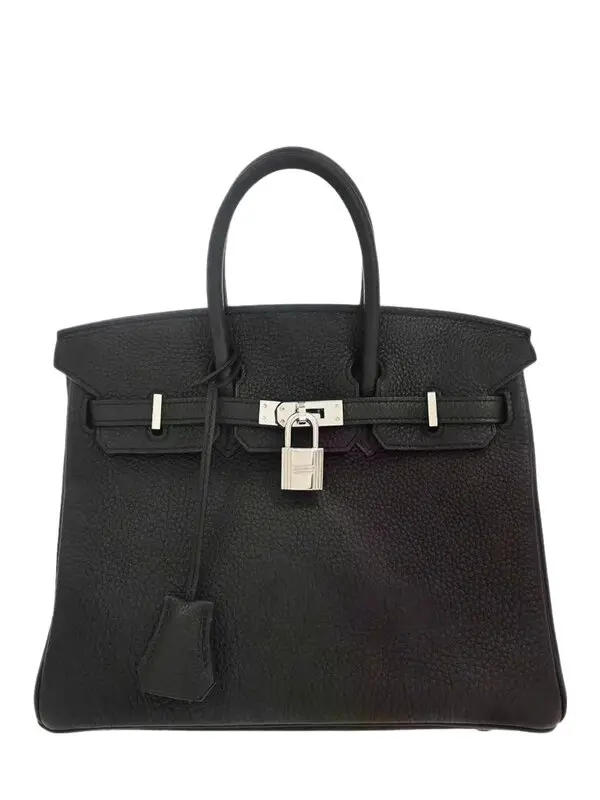 Hermès Togo Leather Birkin 25 Handbag - Black