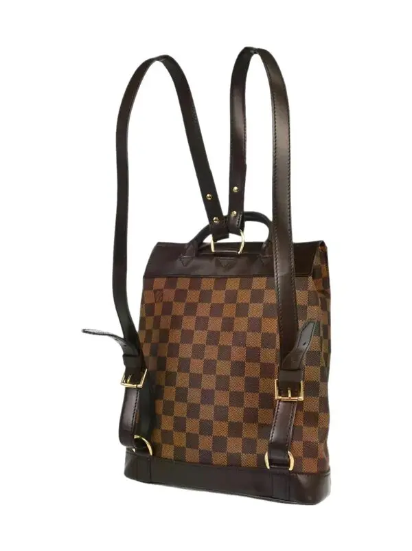 LOUIS VUITTON Damier Ebene Soho Backpack - Brown