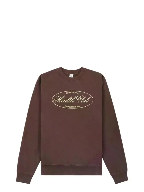 SPORTY & RICH Graphic Print Sweatshirt - Brown