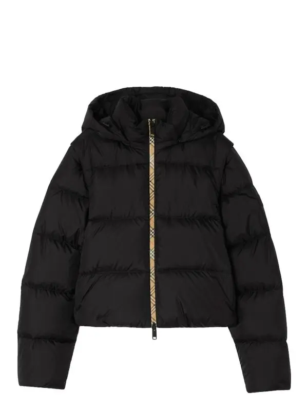 Burberry Detachable Sleeve Langdale Puffer Jacket - Black