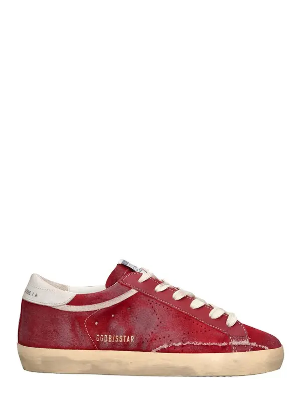 GOLDEN GOOSE Suede Superstar Sneakers - Red