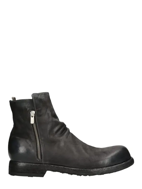Officine Creative Suede Bulla Ankle Boots - Grey