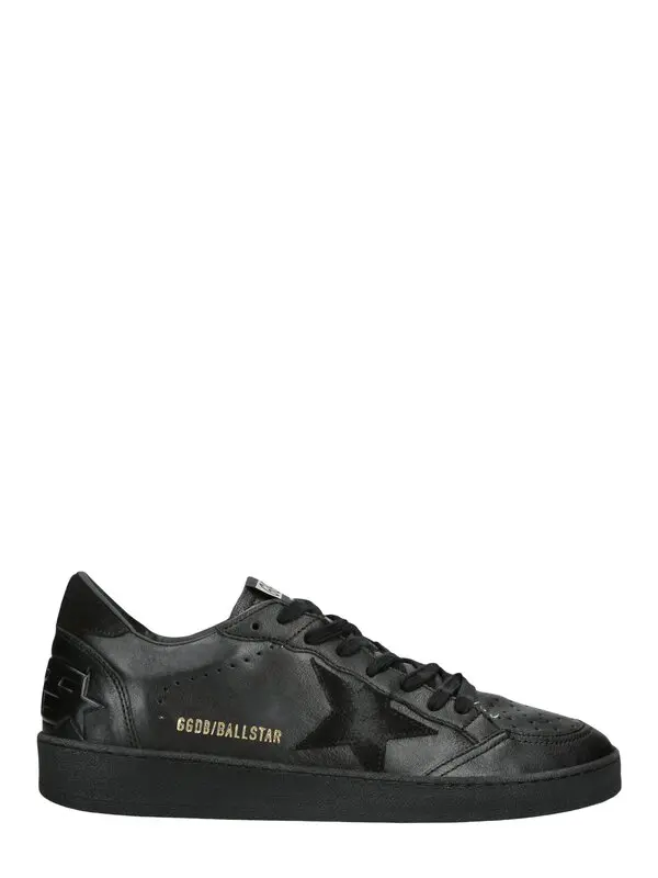 GOLDEN GOOSE Nappa Leather Ball Star Sneakers - Black