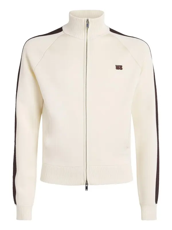 WALES BONNER Knitted Tide Track Jacket - Ivory