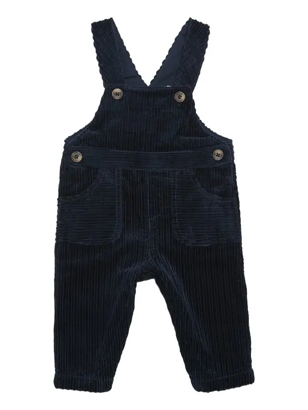 TARTINE ET CHOCOLAT Cotton Corduroy Dungarees - Navy