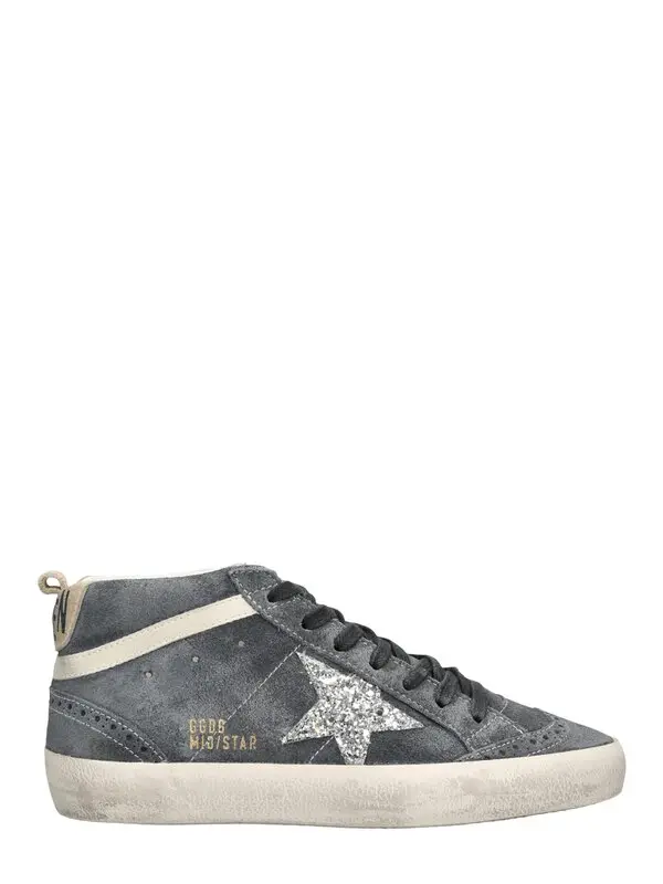 GOLDEN GOOSE Suede Mid Star Sneakers - Blue