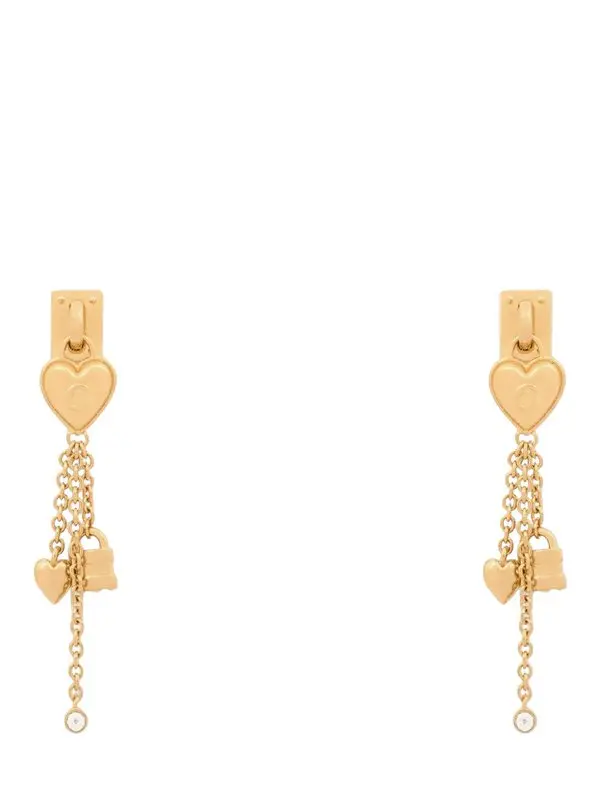 Chloé Paddington Brass Earrings With Pendants - Multicolor