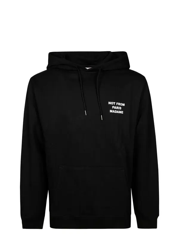 Drole De Monsieur Slogan Hoodie - Nero