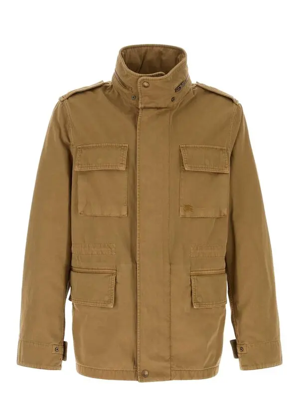 Burberry Cotton Utility Jacket - Camel