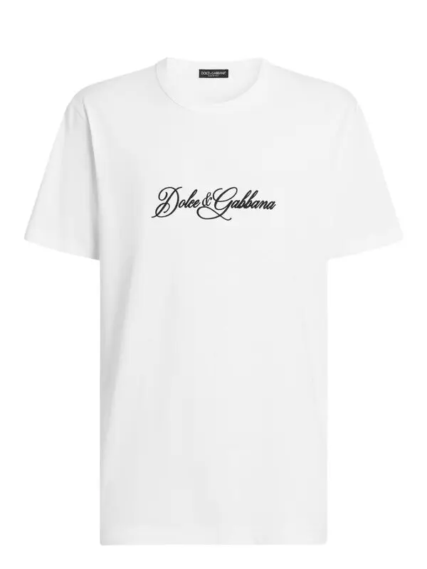 Dolce & Gabbana Short-sleeve Crewneck T-shirt - Bianco