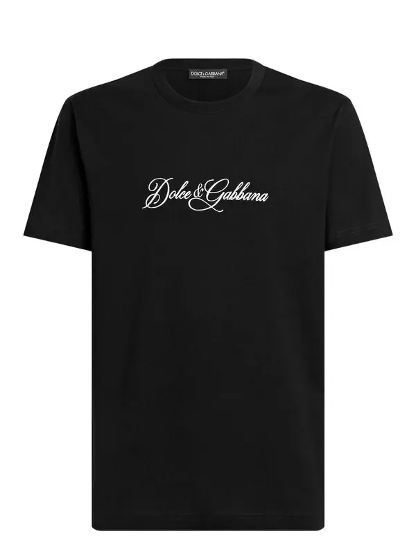 Dolce & Gabbana Short Sleeve Crew Neck T-shirt - Nero