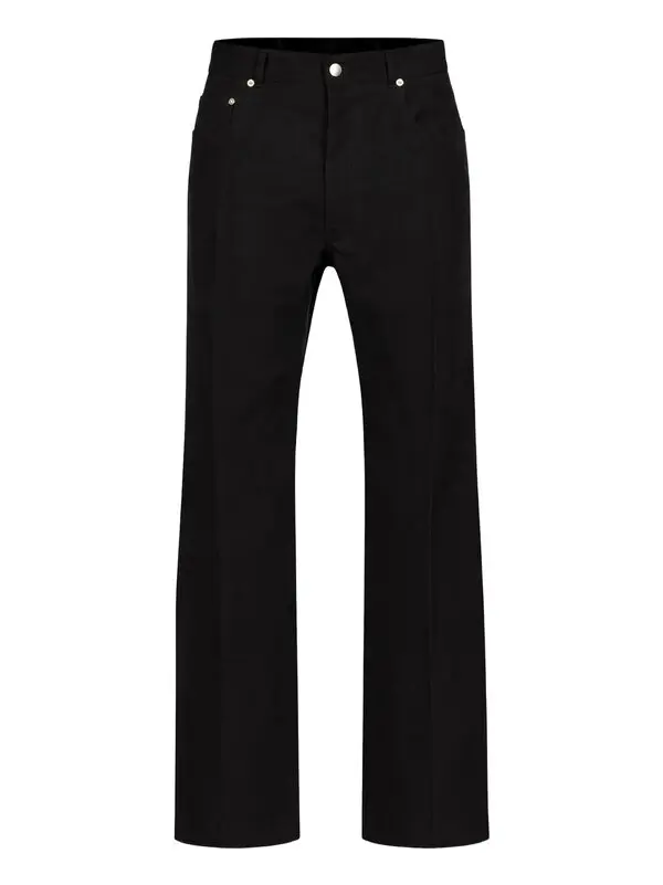 Rick Owens Low-rise Loose-fit Wool Trousers - Nero