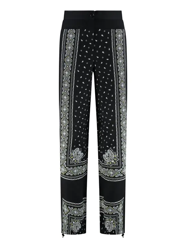 Pinko Spirito Trousers Wide Leg Viscose - Black