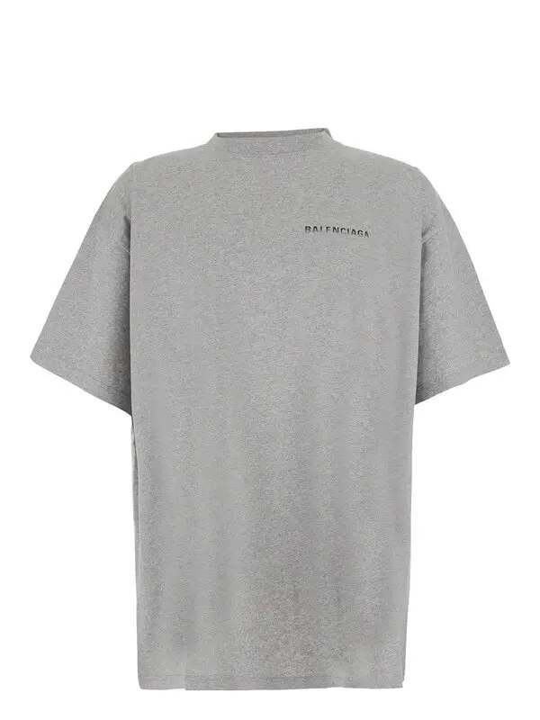 Balenciaga Oversized Cotton T-shirt - Grey
