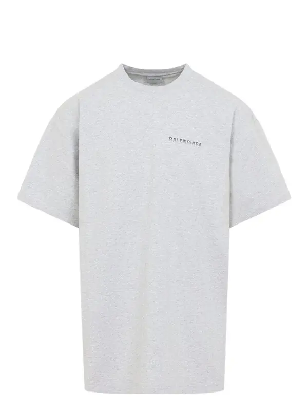 Balenciaga Oversized Cotton T-shirt - Grey