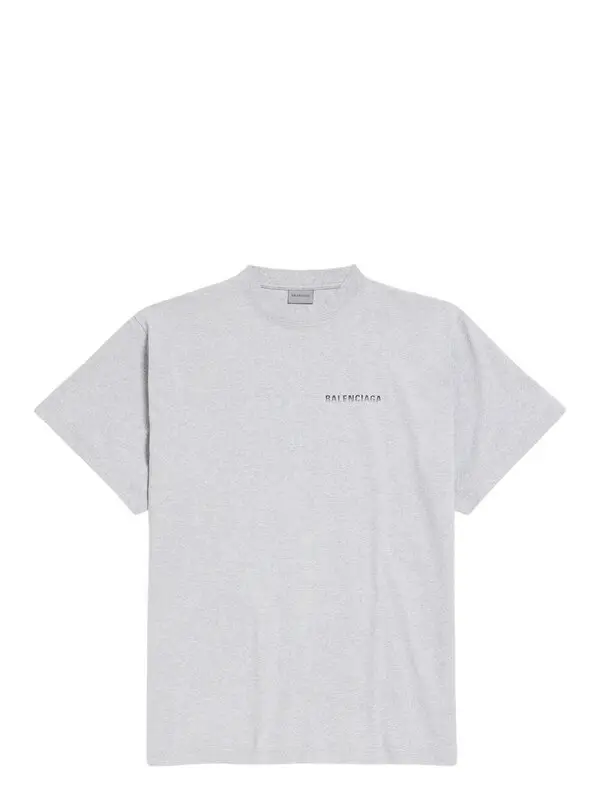 Balenciaga Oversized Cotton T-shirt - Grey