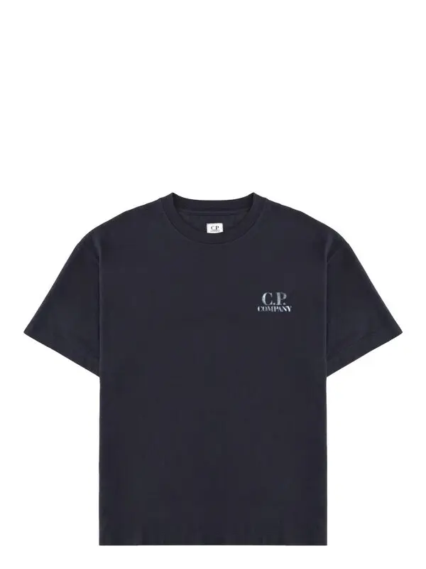 C.P. COMPANY C. P. Company Graphic Logo Cotton T-shirt - Blue